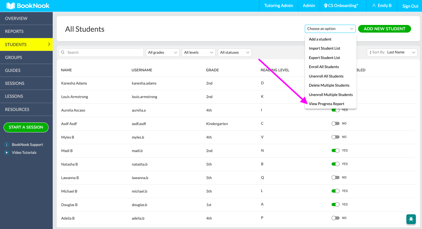 How Do I Run and Export Student Progress Reports?