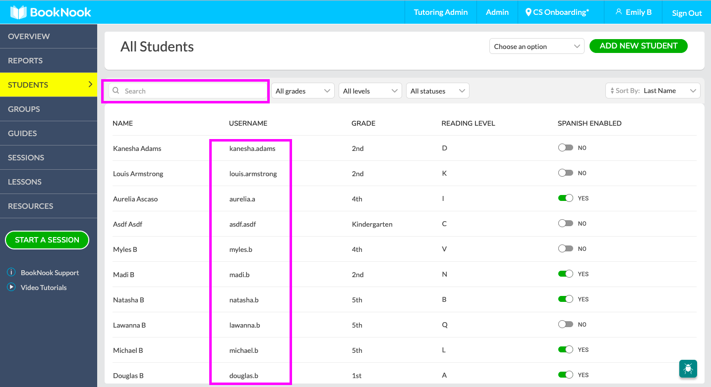 How Do I Locate My Student's Username?